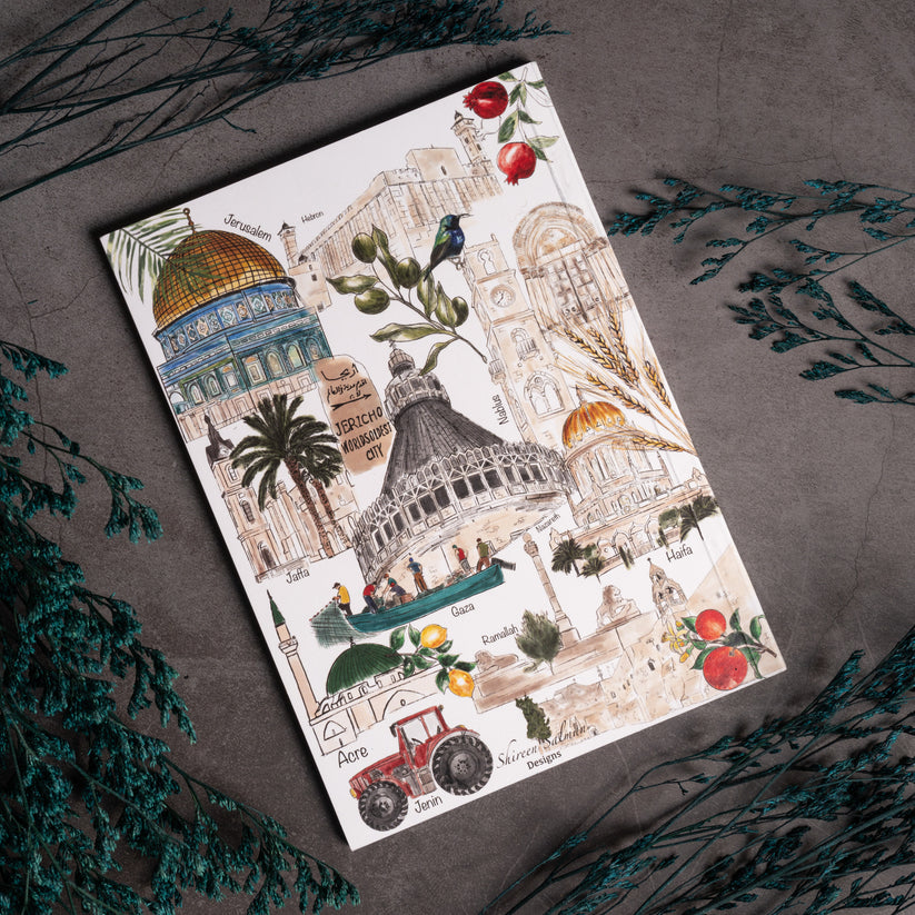 Palestinian Landmarks Notebook |Cities Landmarks |writing book |Journa ...